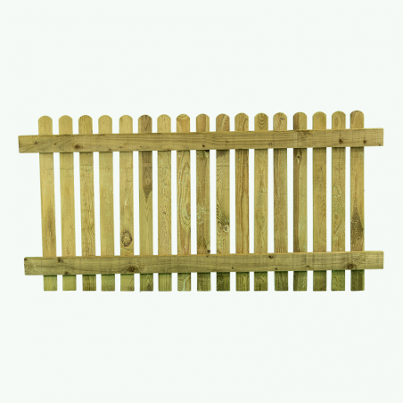 Palisade Panel Style Pointed Top Size 1.83m wide x 0.9m high