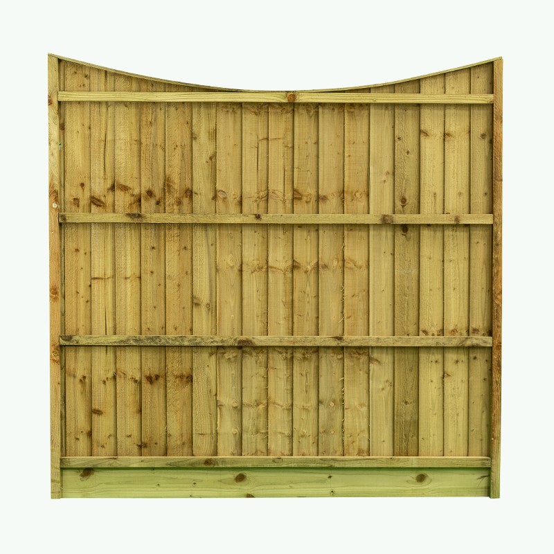 Closeboard Panel Style Flat Top Post Type Concrete Size 1.83m wide x 0 ...