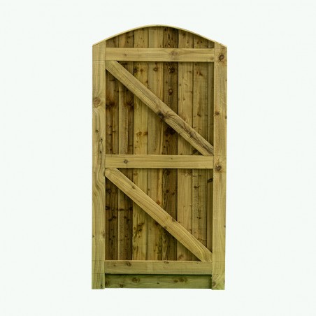 Closeboard Gate Style Flat Top Hinge Side Right Size 0.91m wide x 0.91m ...