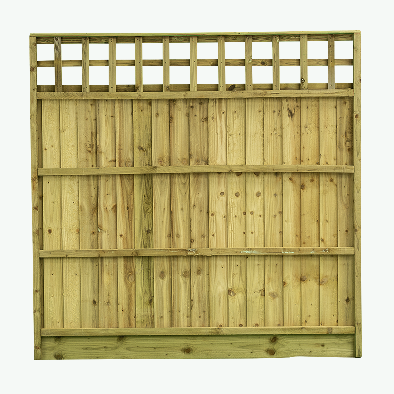 Closeboard Panel Including Trellis Post Type Concrete Size 1.83m wide x ...