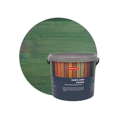 Protek Shed & Fence Stain 5L Colour Moss Green