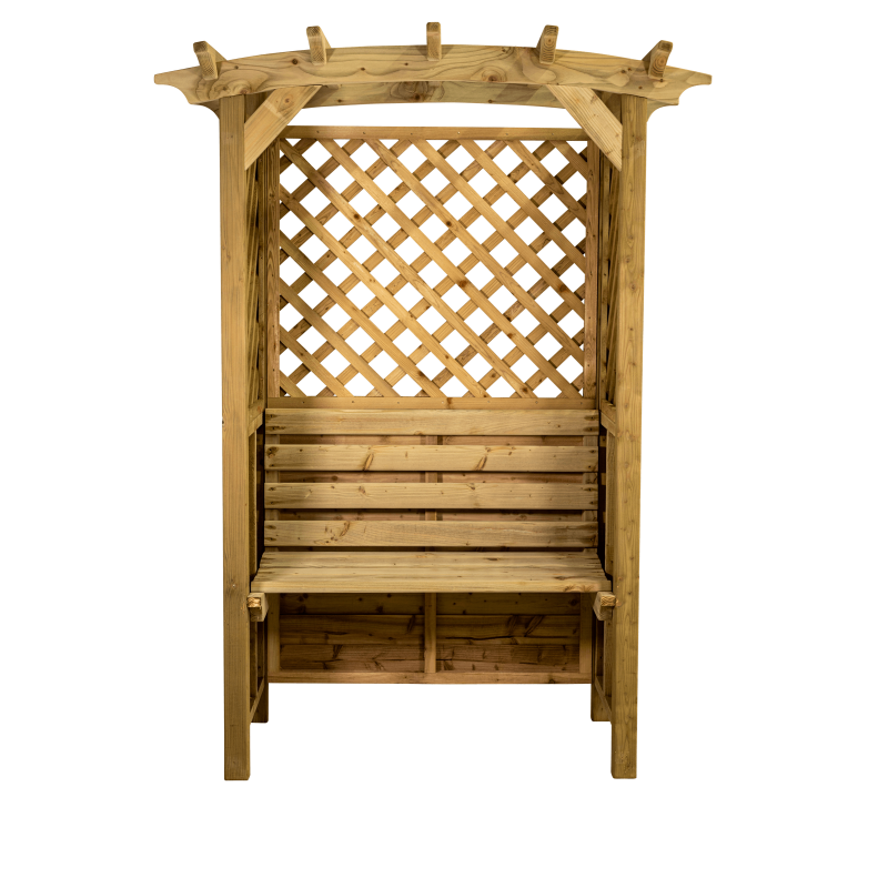 Seated Arbours Trellis Square Trellis Width 900mm Roof Style Chinese Top